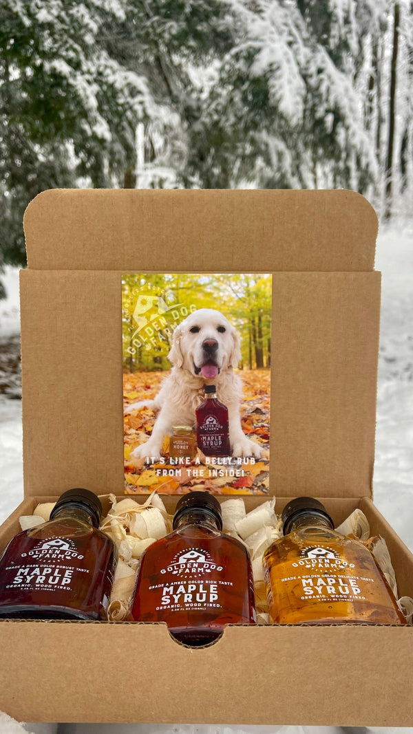 Maple Syrup Sampler Set (100mL) - Golden Dog Farm LLC