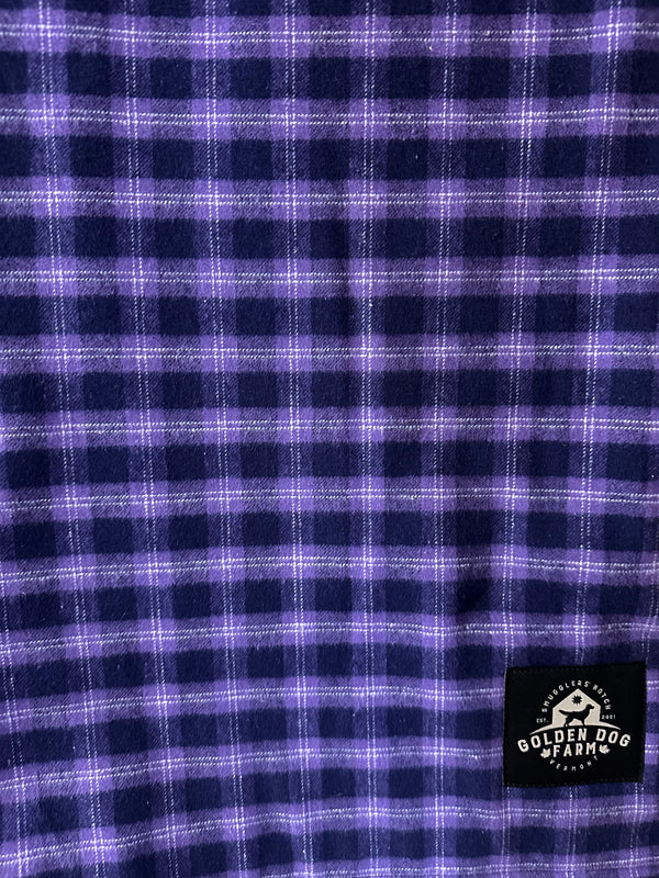 GDF Flannel Stadium Blanket x The Vermont Flannel Co. - Golden Dog Farm LLC